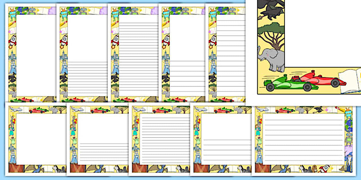 Editable Generic Story Page Borders (teacher made) - Twinkl