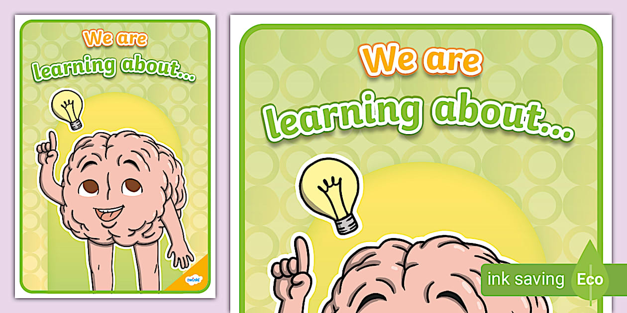 We Are Learning About... Display Poster