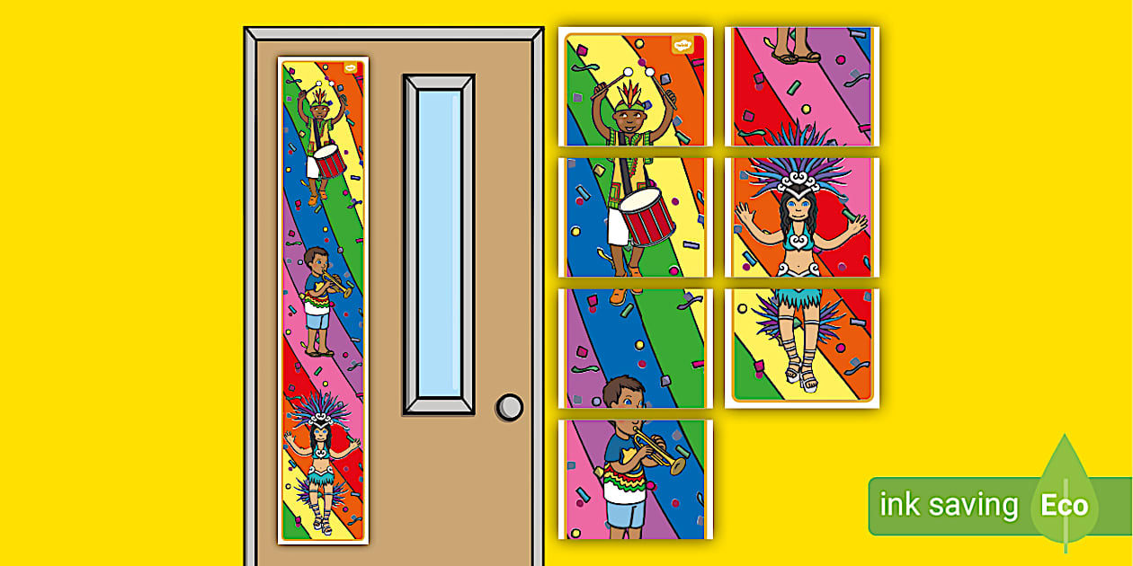 Carnival Vertical Door Banner,carnival themed Vertical Door Banner,carnival