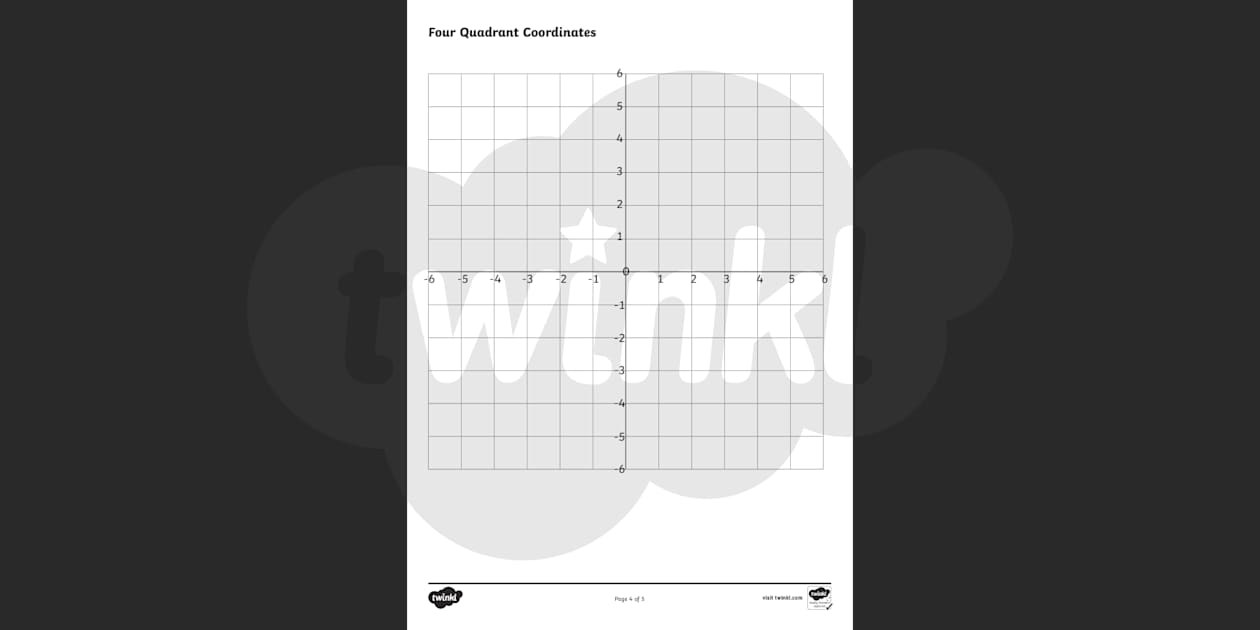 blank 4 quadrant grids