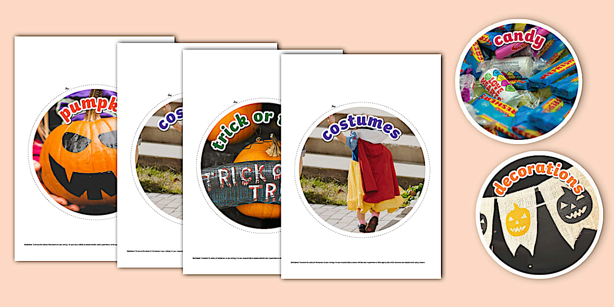 Halloween in Ireland Circle Display Photo Cut-Outs - Twinkl