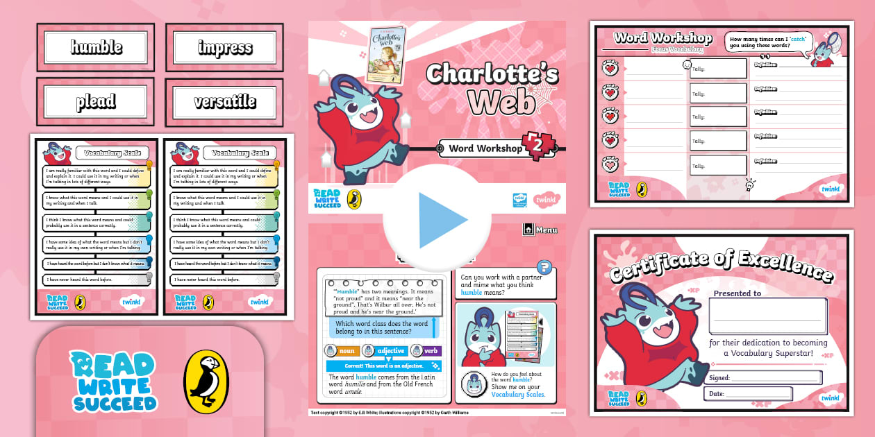 FREE! - LKS2 Charlotte's Web Word Workshop Pack 2