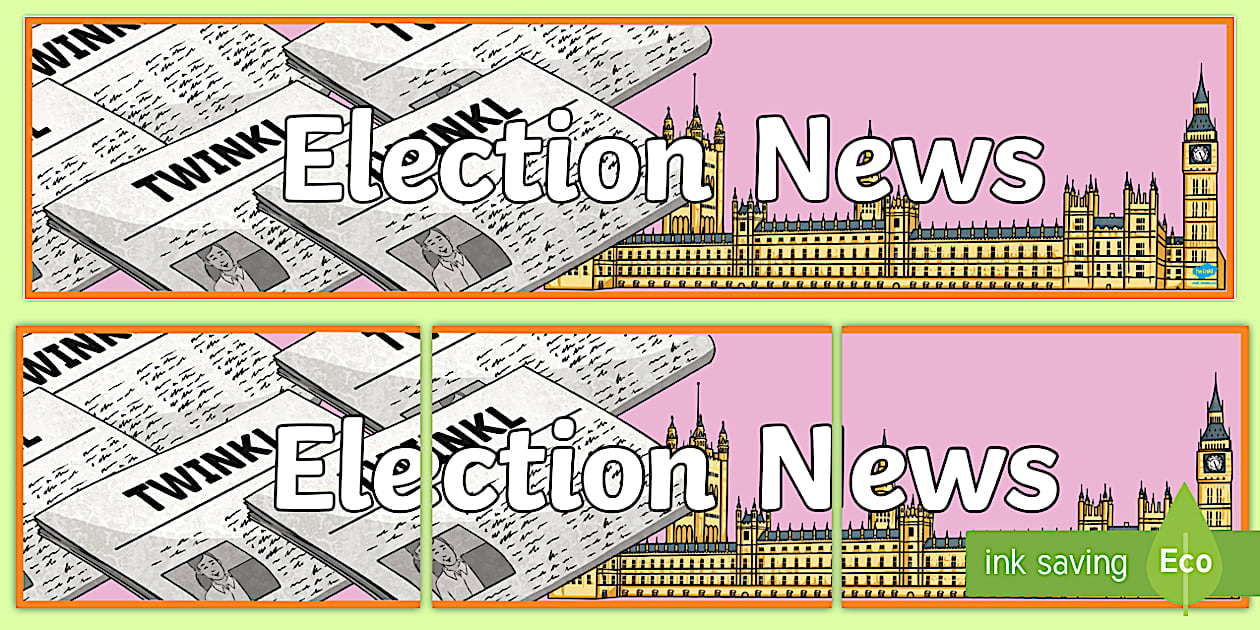 Election News Display Banner