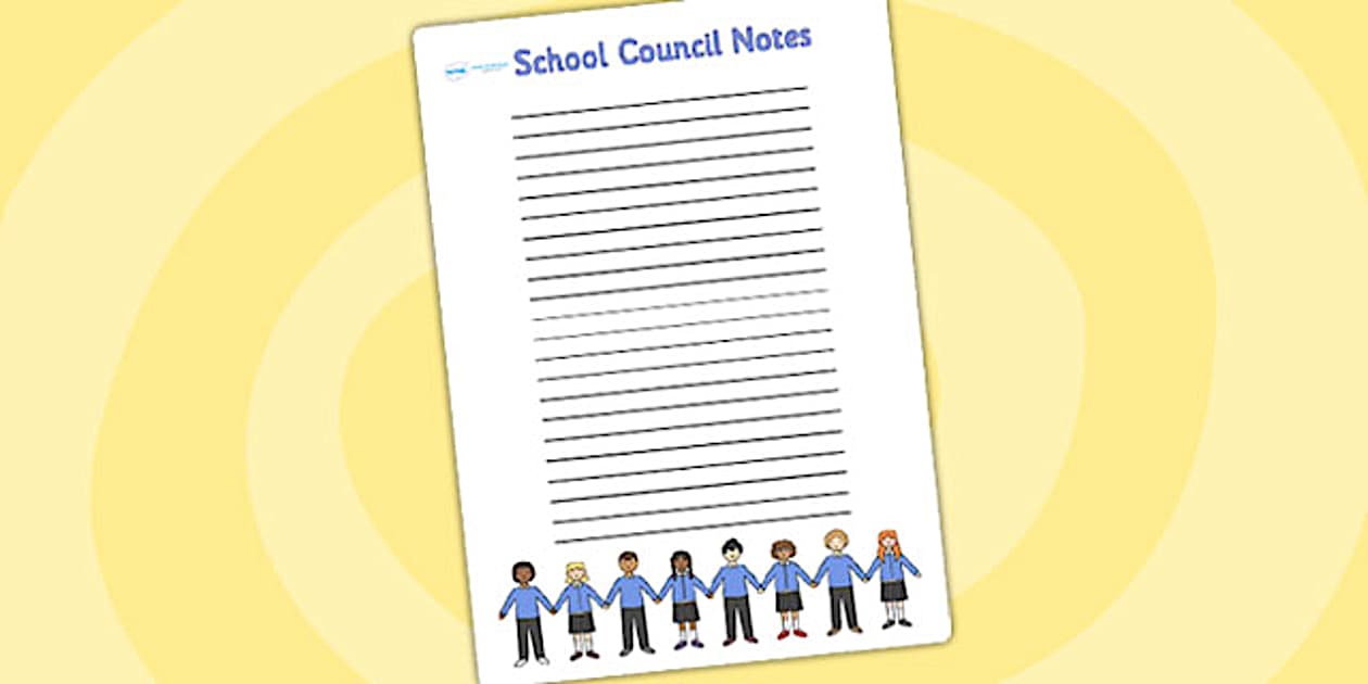 Editable School Council Notes Writing Frame - Twinkl