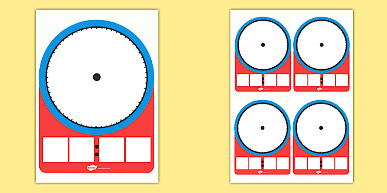 Blank Analogue and Digital Clock Teaching Activity - Twinkl