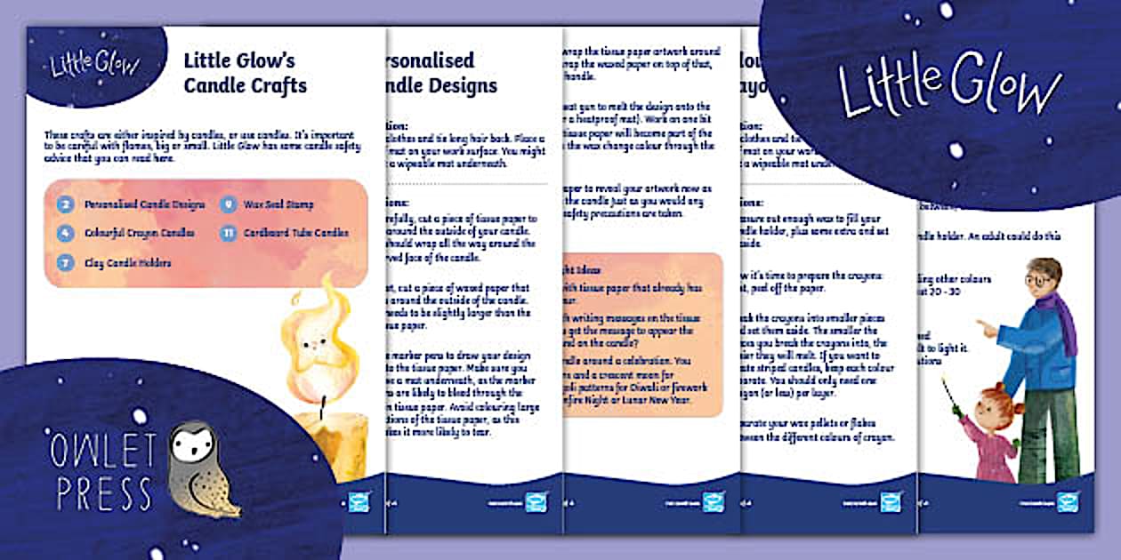 FREE! - Little Glow's Candle Crafts (teacher made) - Twinkl