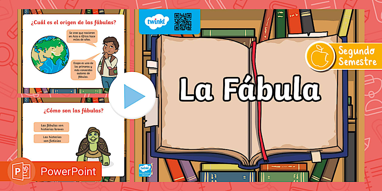 Actividad en clase: PowerPoint sobre la fábula - Twinkl