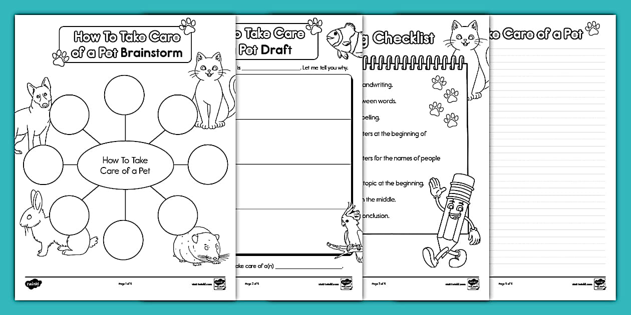 First Grade How To Take Care of a Pet Informative Writing