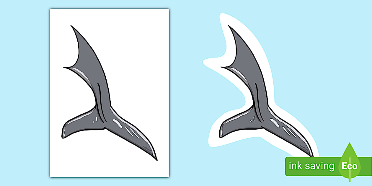 Whale Tail Display Cut Out (teacher made) - Twinkl