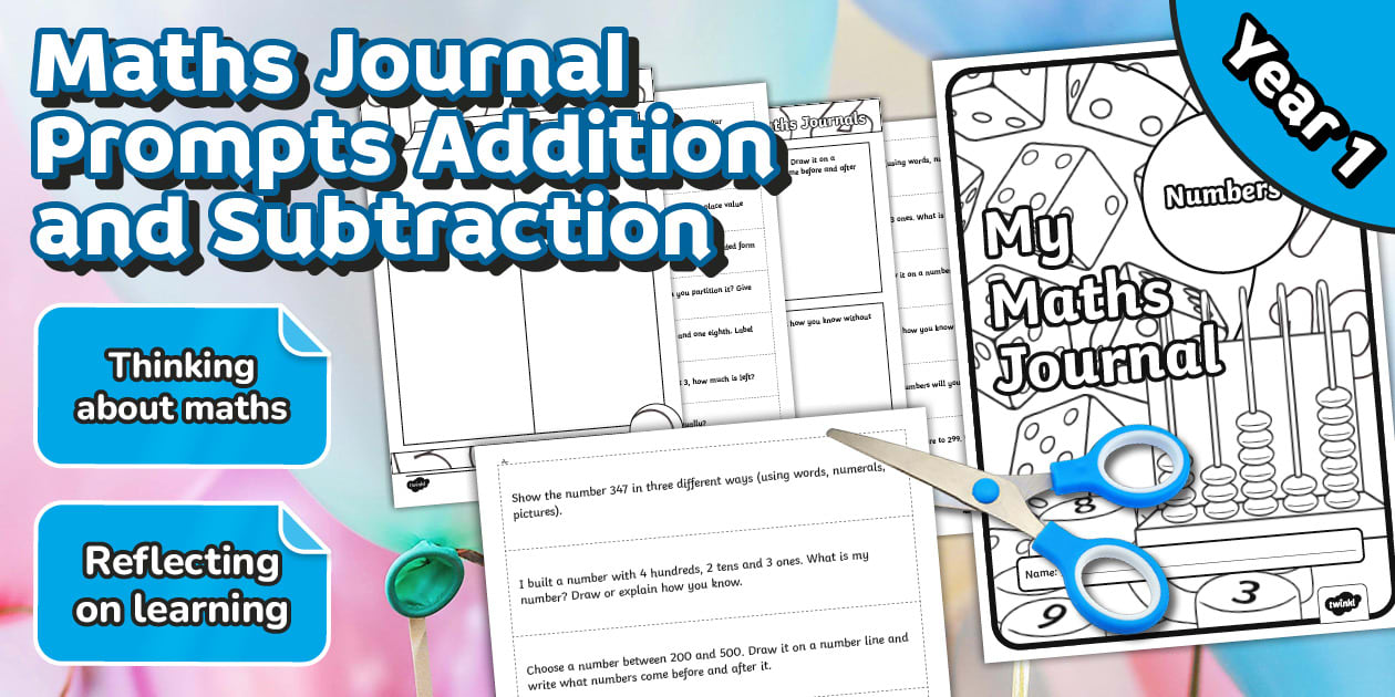 Year 1 Maths Journal Prompts Addition and Subtraction