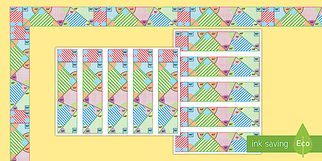 Angles Display Borders - 2D Shape Display Borders - Twinkl
