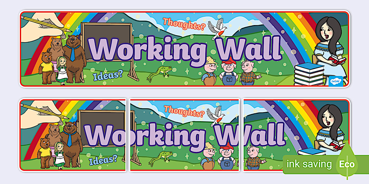 Literacy Working Wall Display Banner (teacher made) - Twinkl