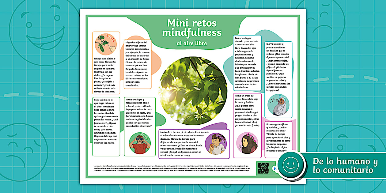 Actividades al aire libre - mindfulness - Twinkl