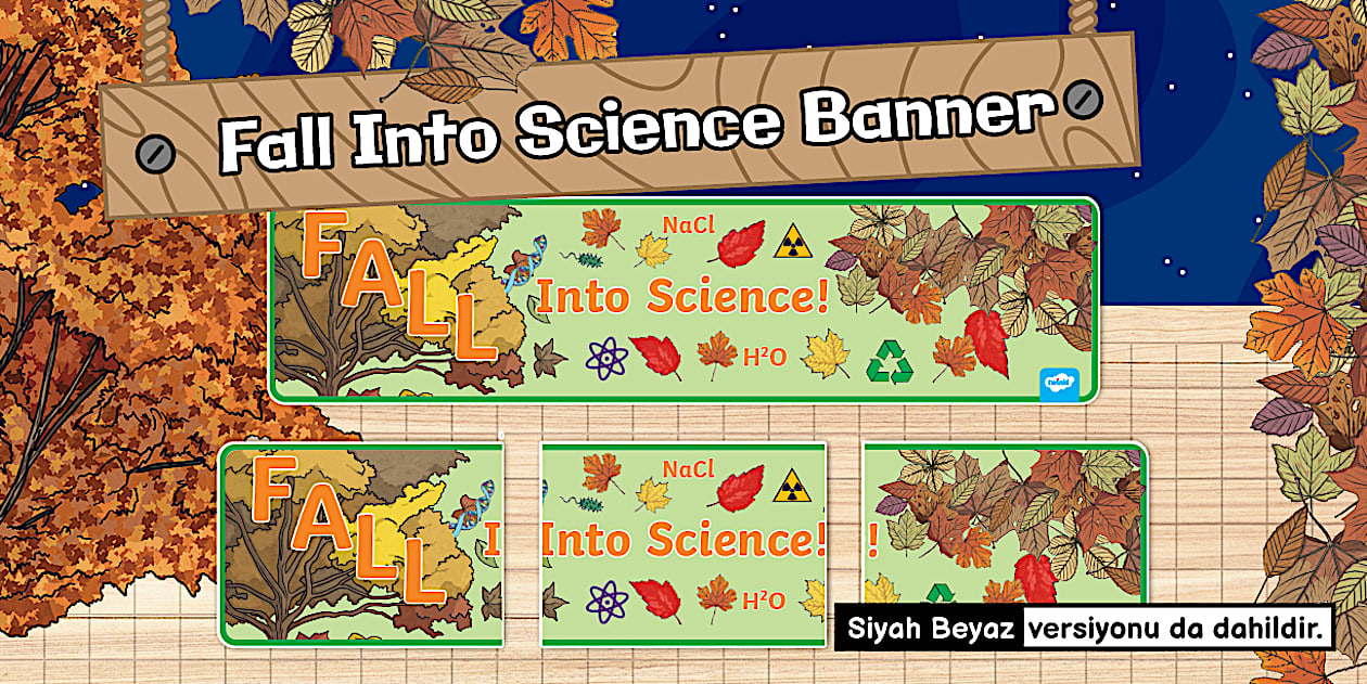 Fall Into Science Banner-Twinkl