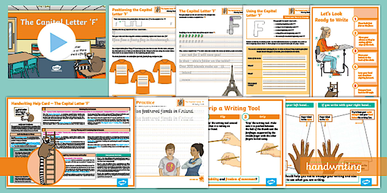 Twinkl Handwriting: The Capital Letter 'F' KS2 Activity Pack