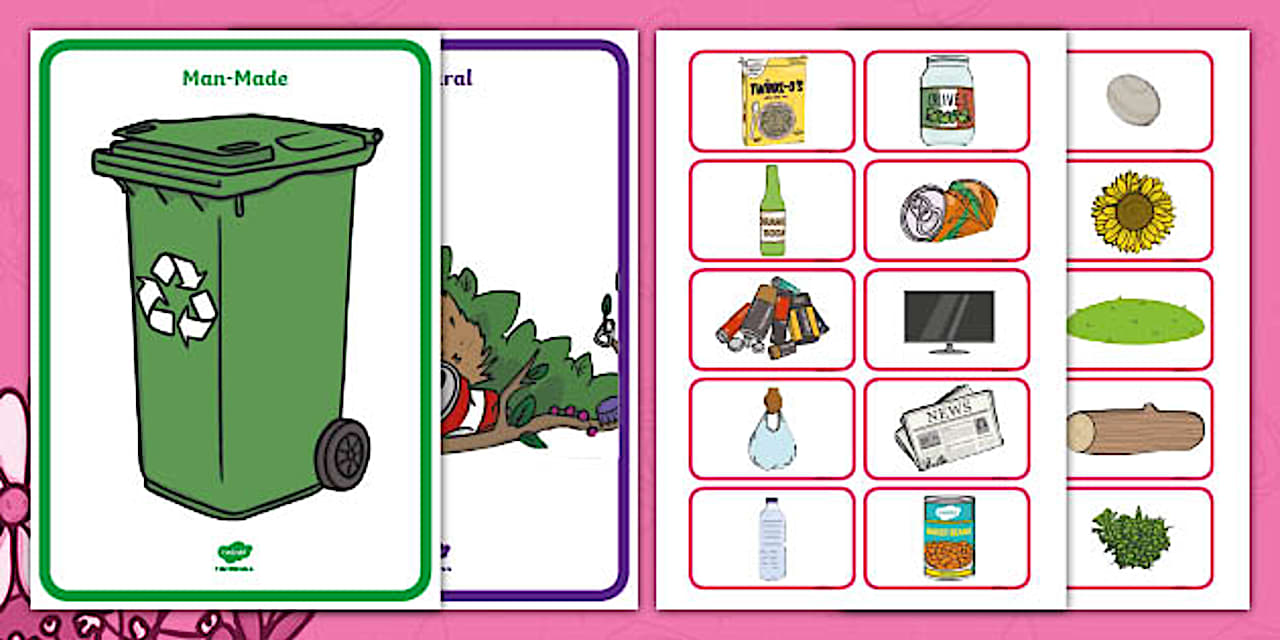 Sorting Natural and Human-Made Materials | Twinkl Originals