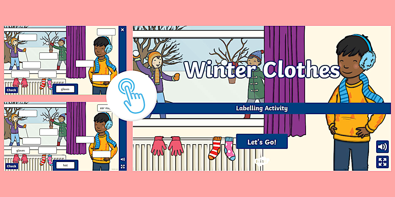 Interactive Labelling: Winter Clothes Game | Twinkl Go!
