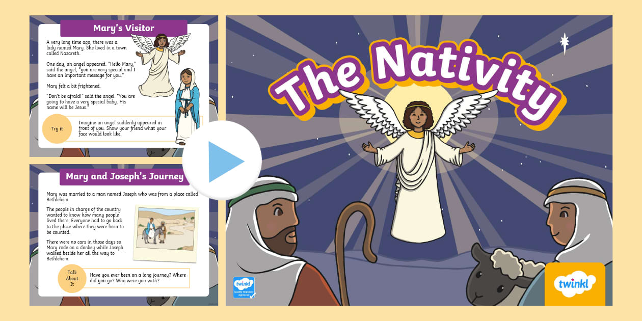 KS1 The Nativity Activity PowerPoint - KS1 (teacher made)