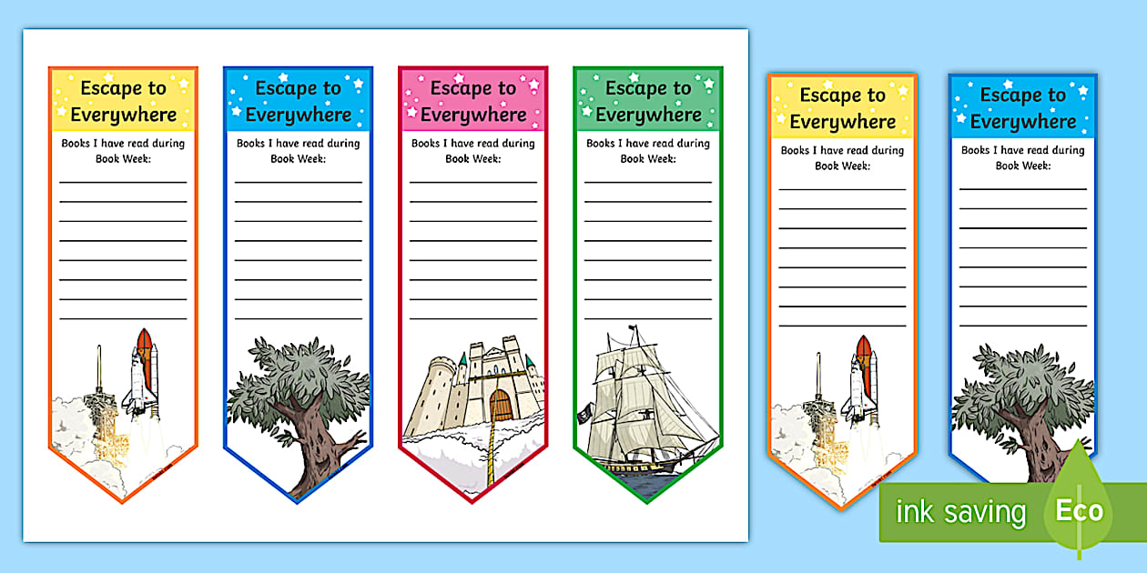 Book Week Primary Bookmarks - Resources Education - Twinkl