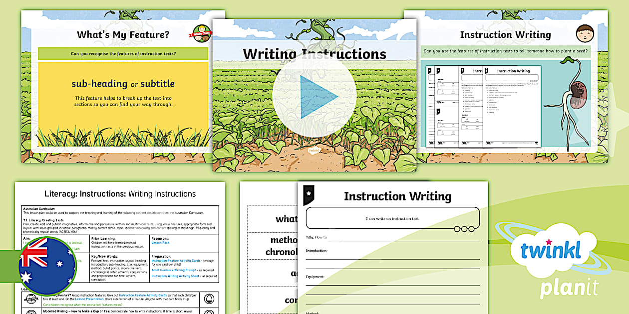PlanIt English Year 3 Plants: Jack and the Beanstalk: Instructions (2 ...
