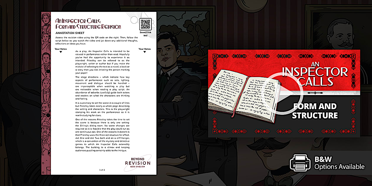 An Inspector Calls Structure and Form | Video Content