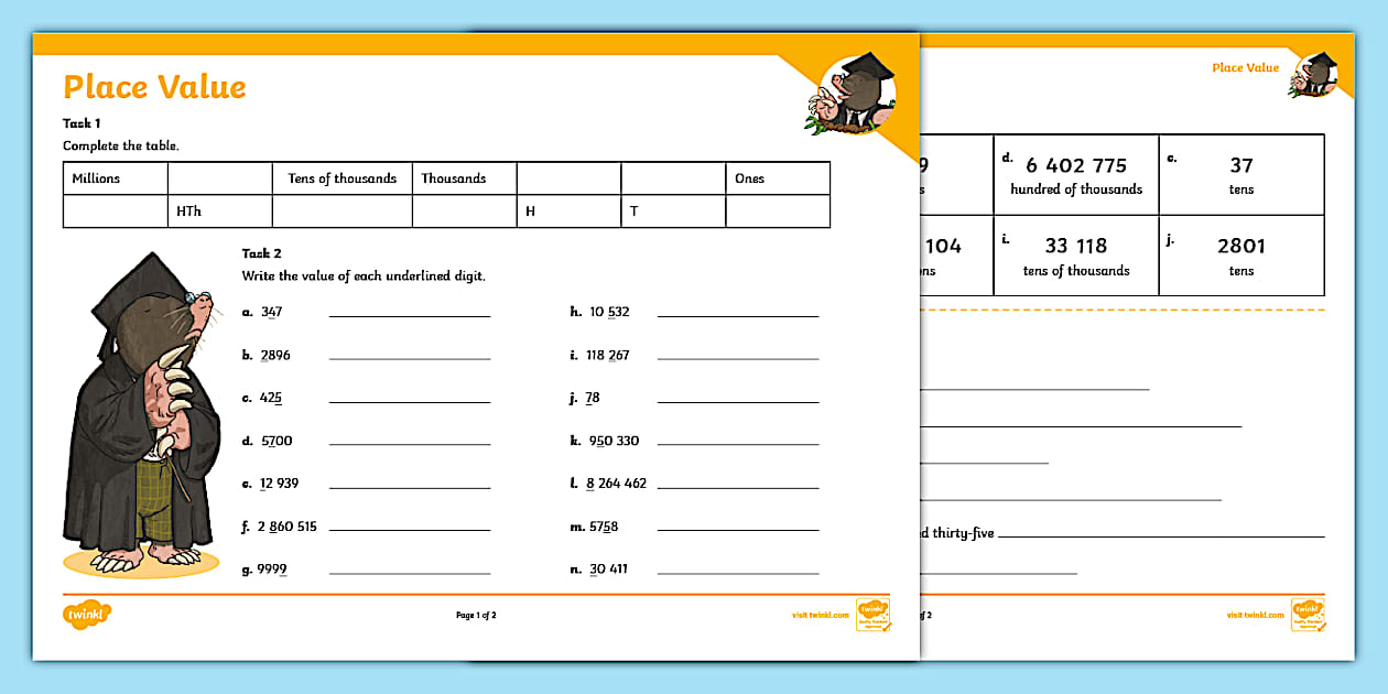 Place Value to 7 Digits (teacher made) - Twinkl