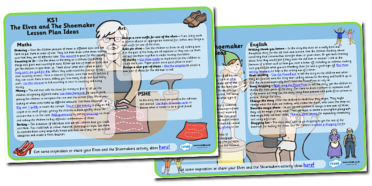 The elves and the Shoemaker Lesson Plan Ideas KS1 - Twinkl