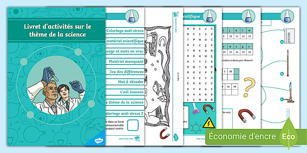 Livret d'activités cycle 3 sur le thème de la science