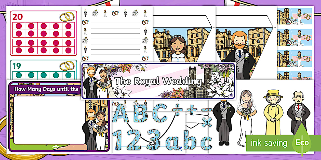 👉 EYFS/KS1 The Royal Wedding 2018 Interactive Display Pack