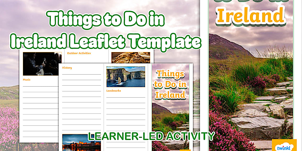 Things to Do in Ireland Leaflet Template