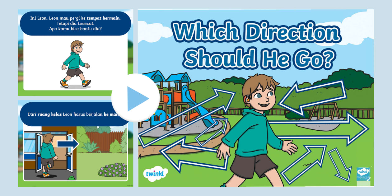 Which Direction Should He Go - Indonesian (teacher made)