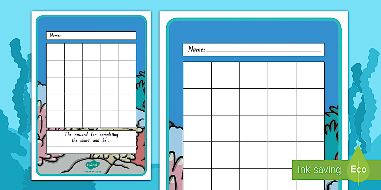 Under the Sea Sticker Reward Charts (teacher made) - Twinkl