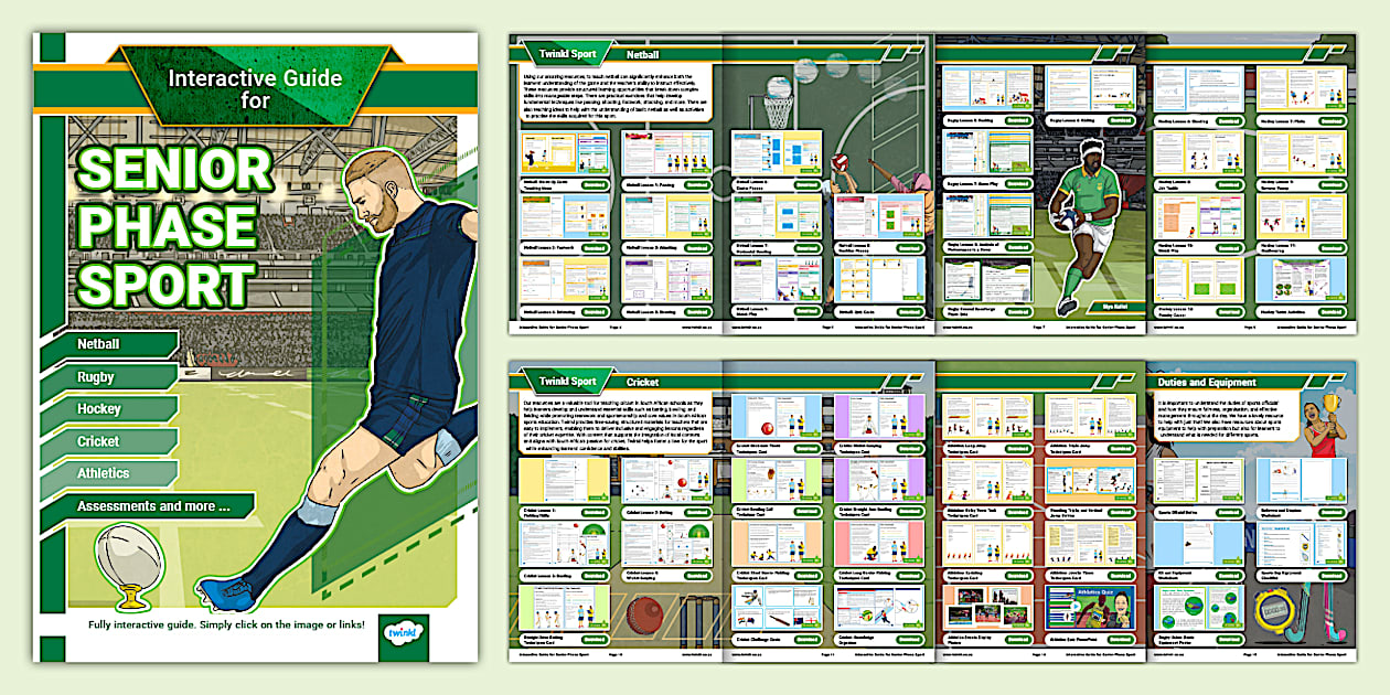 FREE! - Interactive Guide for Senior Phase Sport - Twinkl