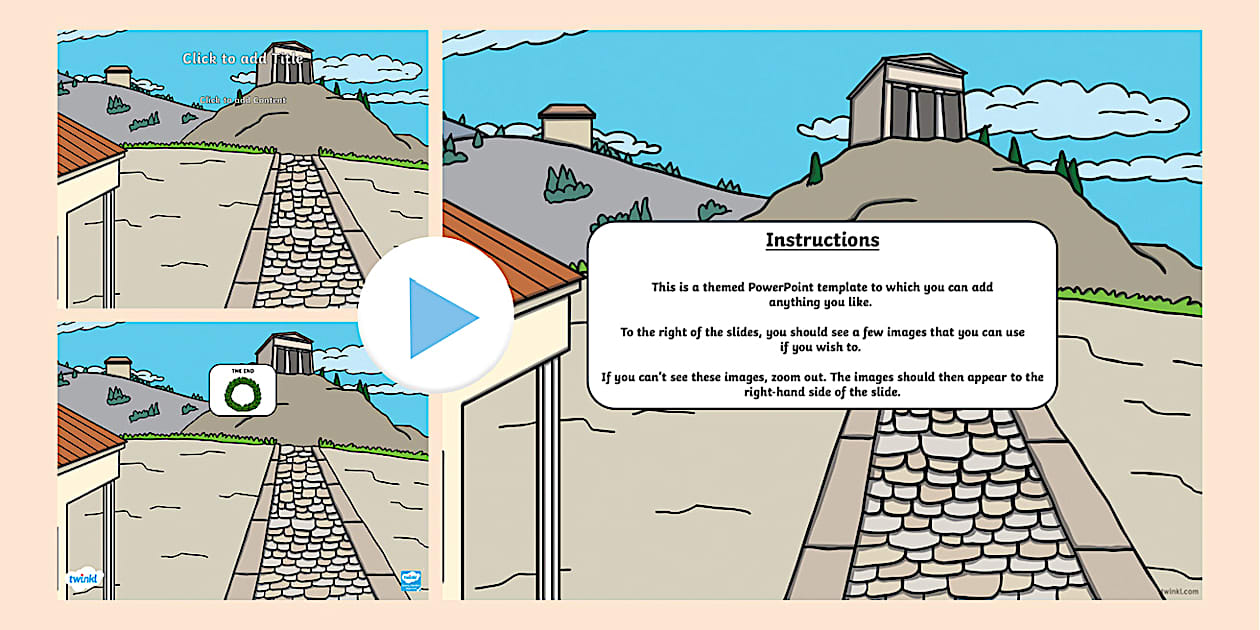 Ancient Greece PowerPoint Background | Twinkl | KS1 - Twinkl
