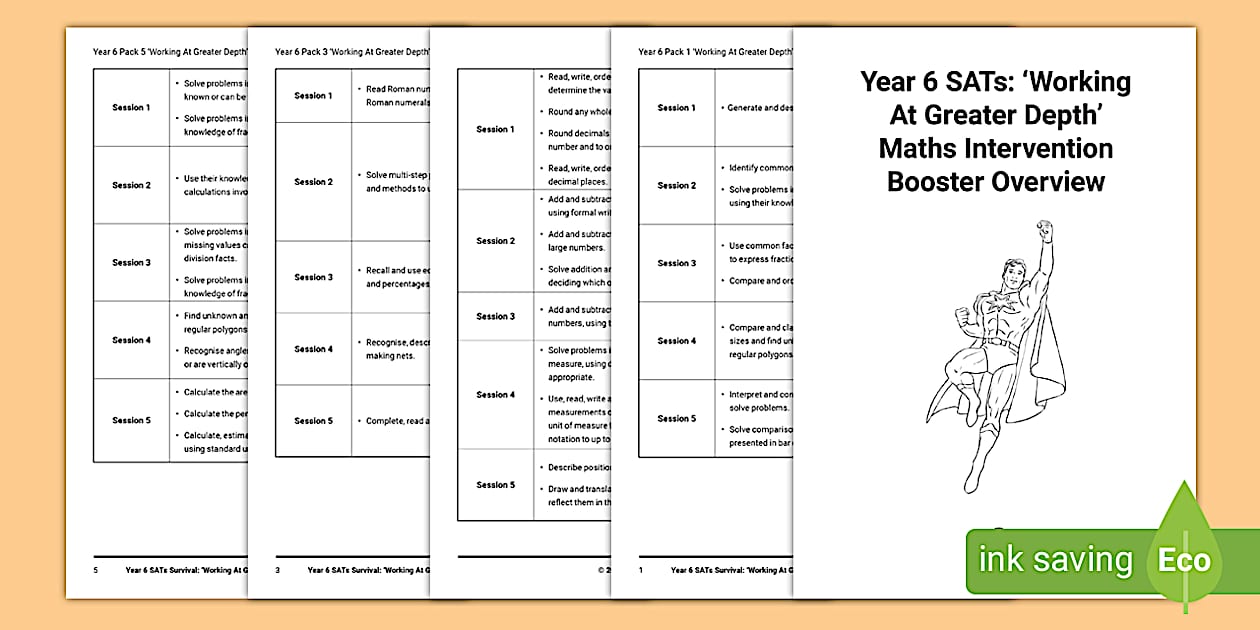 Year 6 SATs Survival: 'Working At Greater Depth' Maths Intervention Booster