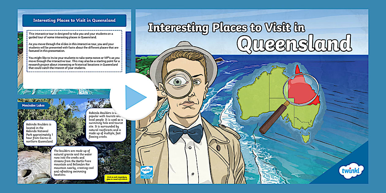 Places to Visit in Queensland Interactive Tour PowerPoint