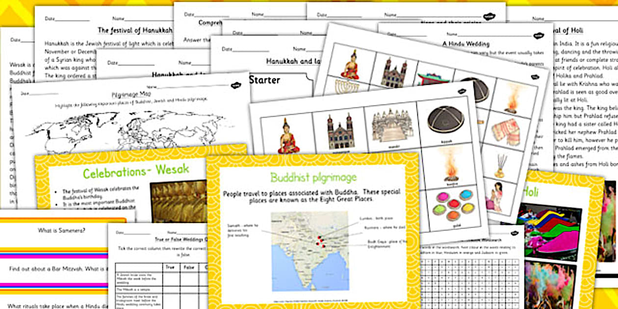 Buddhism Judaism and Hindu Celebrations Pilgrimage & Worship
