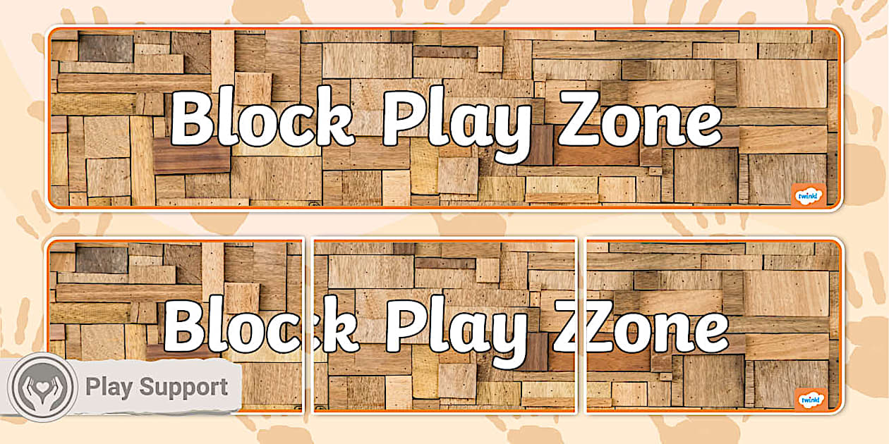 Block Play for All Ages Photo Display Banner (teacher made)
