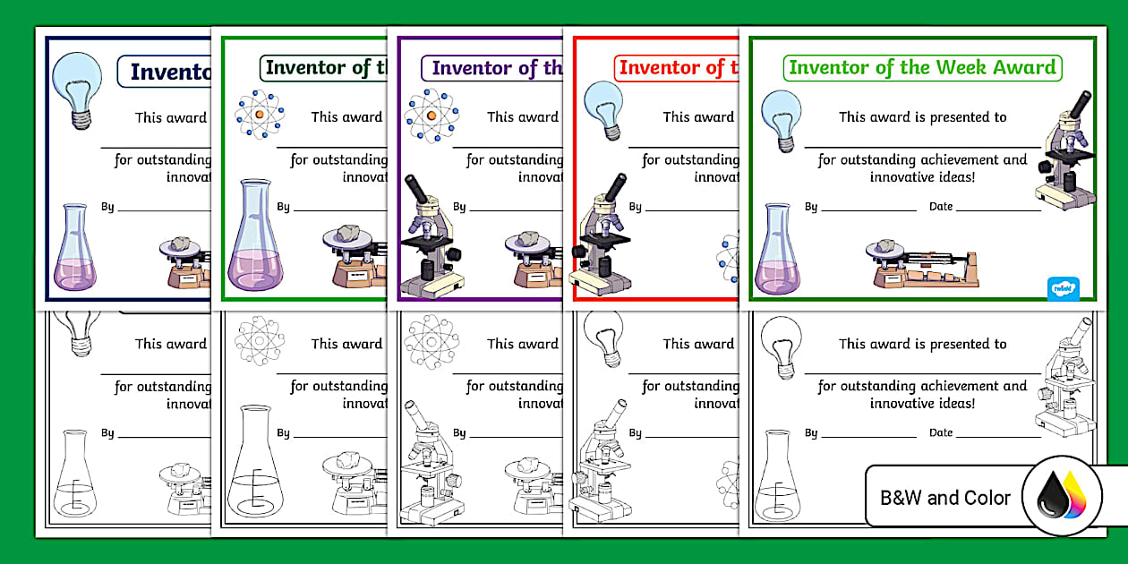 Inventor Awards Certificates (teacher made) - Twinkl