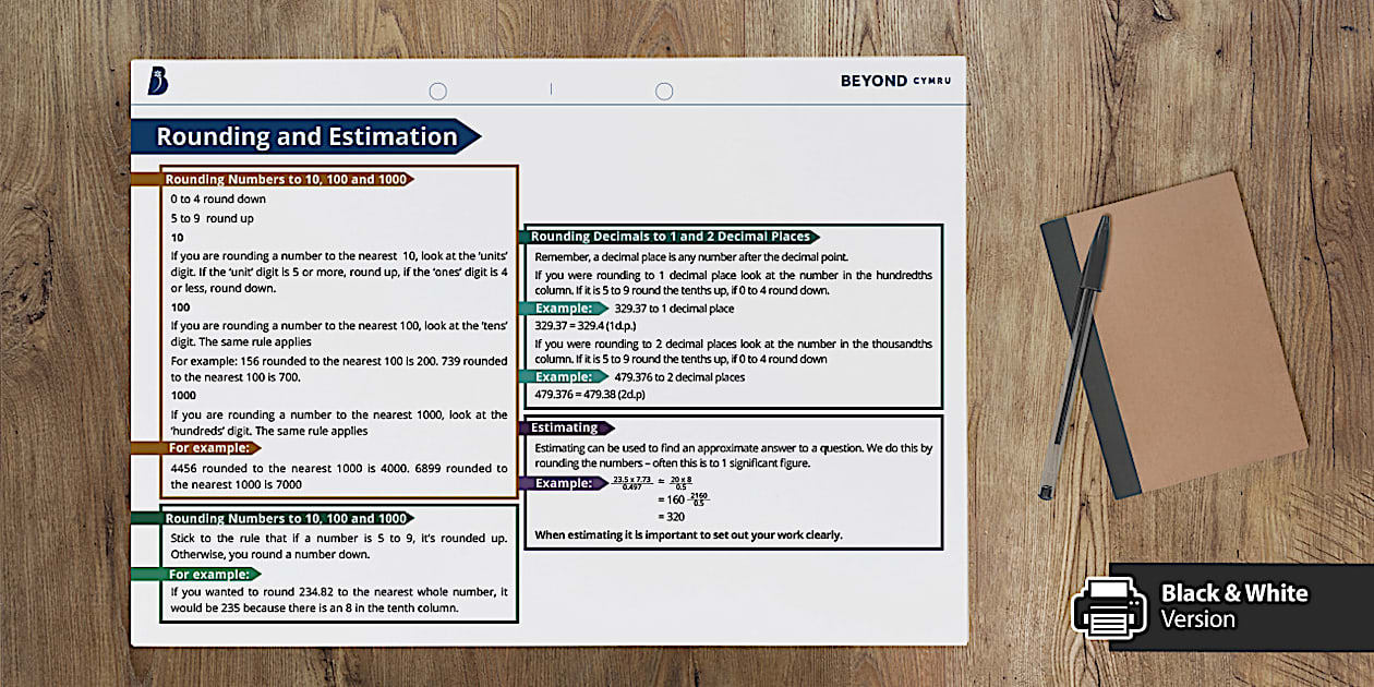 Activity Mat: Rounding and Estimation (teacher made)