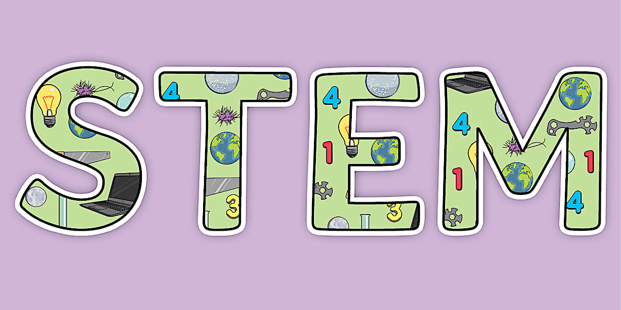 STEM Display Lettering | Title Display Lettering - Twinkl