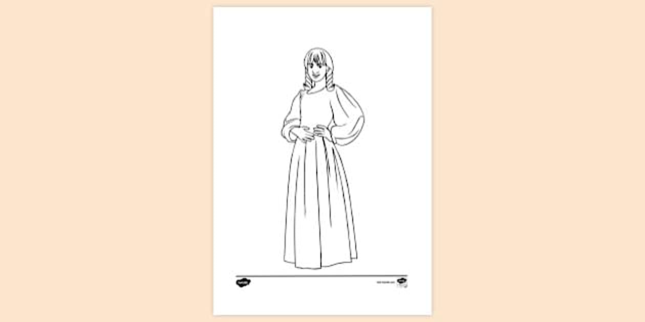 Kitty Bennet Colouring Sheet (teacher made) - Twinkl