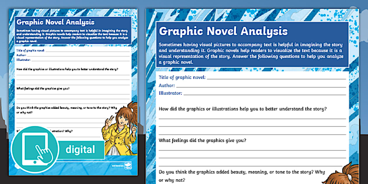 Graphic Novel Analysis (teacher made) - Twinkl