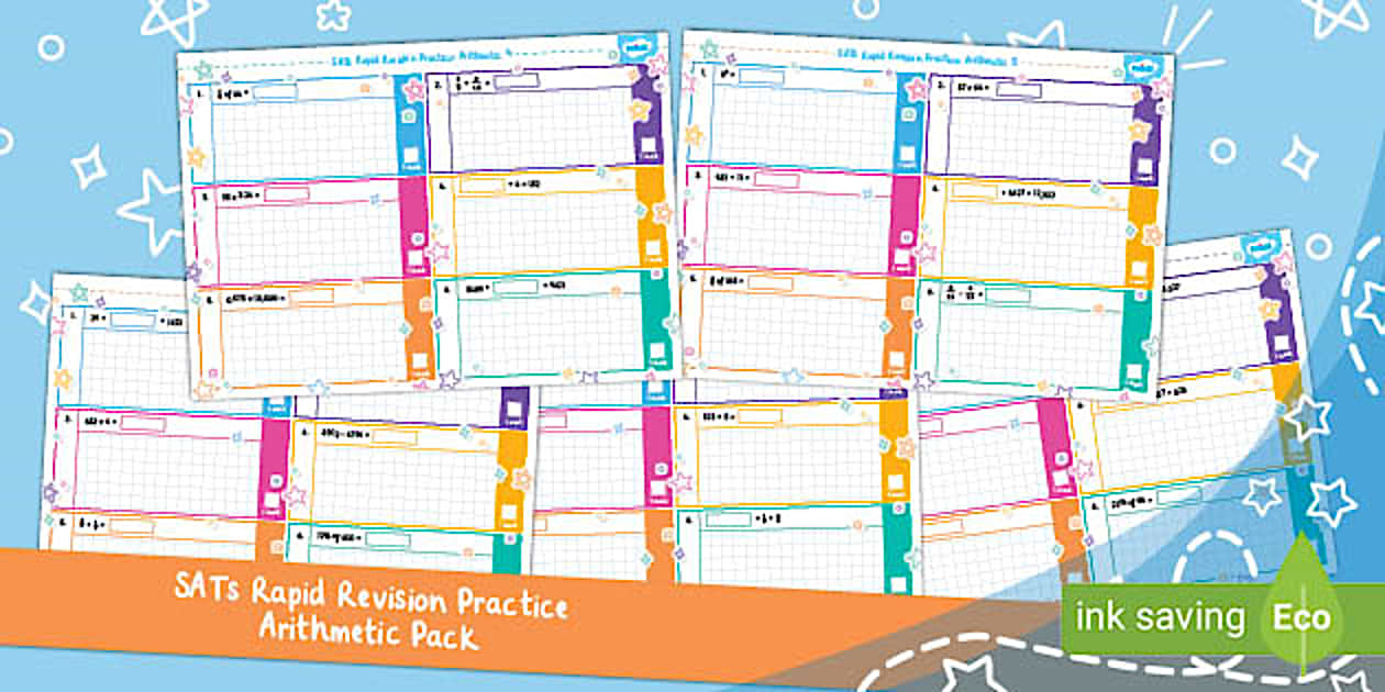SATs Arithmetic Rapid Revision Pack (teacher made) - Twinkl