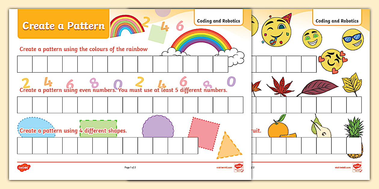 Grade 2 Robotics and Coding Create a Specific Pattern