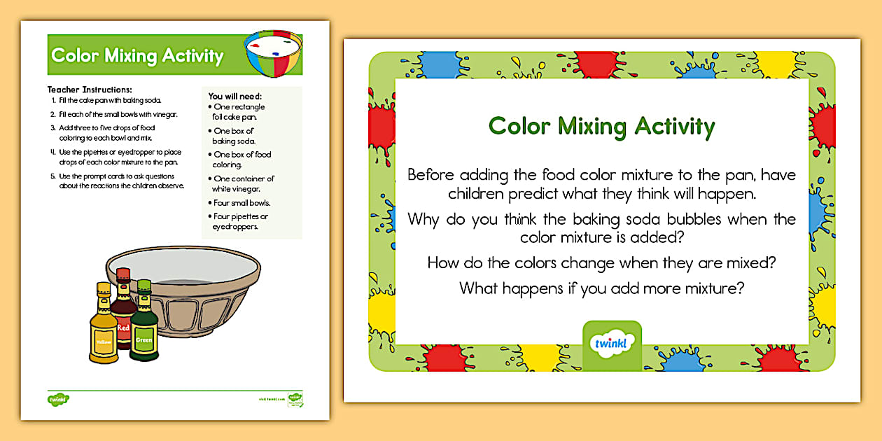 Color Mixing STEAM Activity for K-2nd Grade - Twinkl