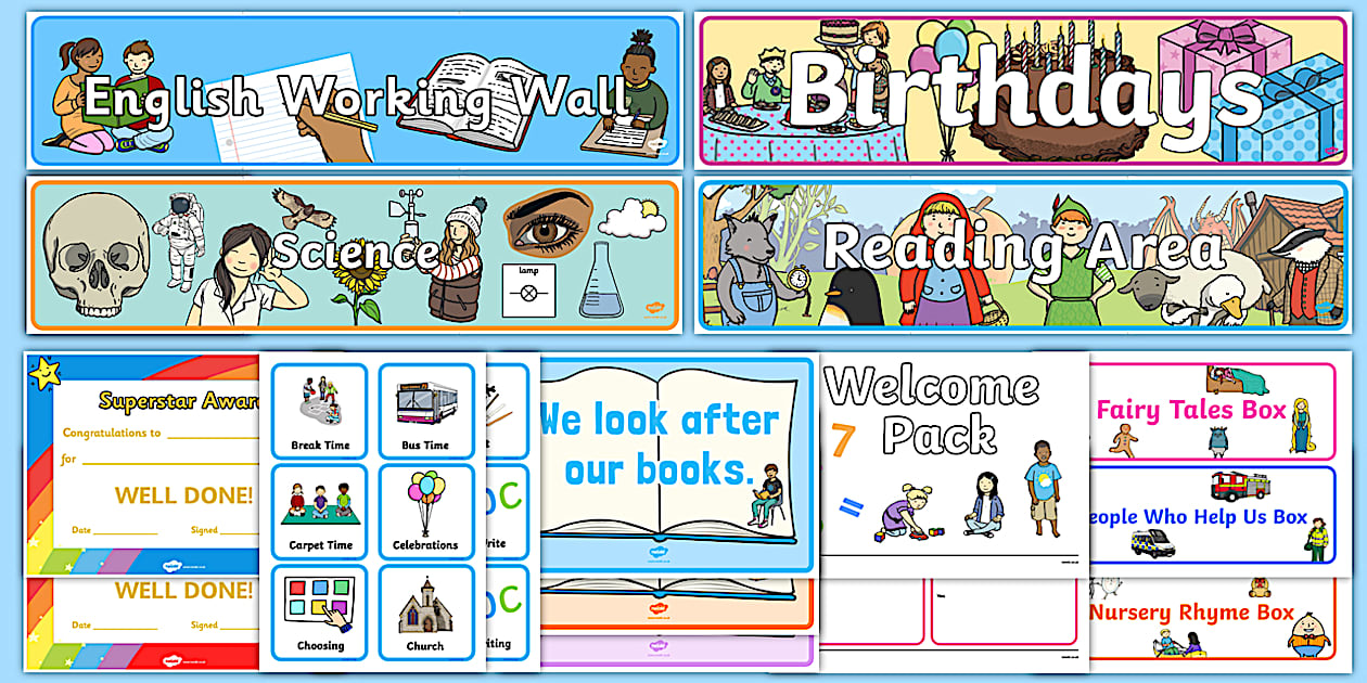 New Classroom Set Up Resource Pack for KS1 (teacher made)