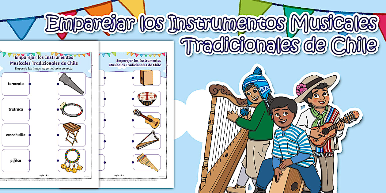 Guía de trabajo: Emparejar los Instrumentos Musicales