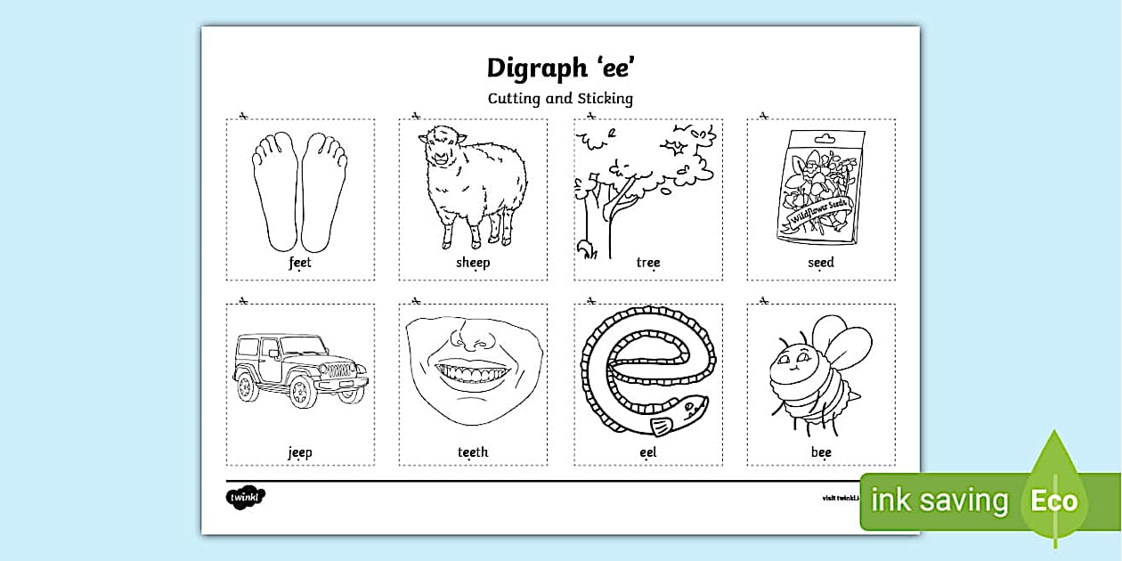 Digraph 'ee' Activity Sheet (teacher made) - Twinkl