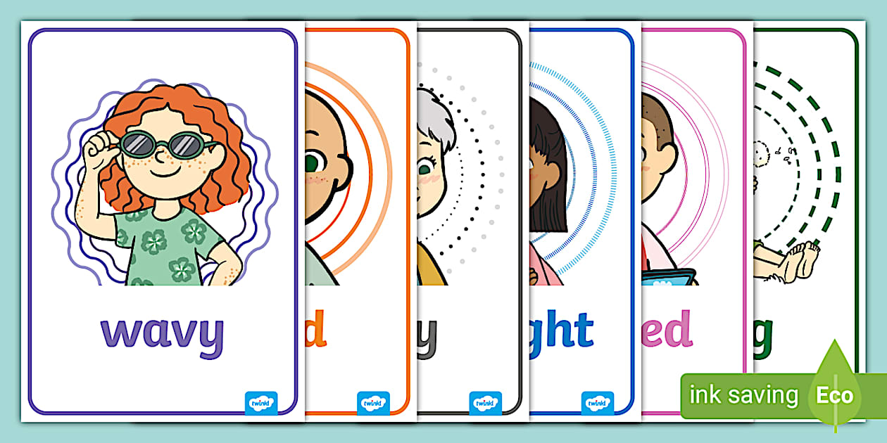 Hair Vocabulary Poster Bahasa Inggeris (teacher made)